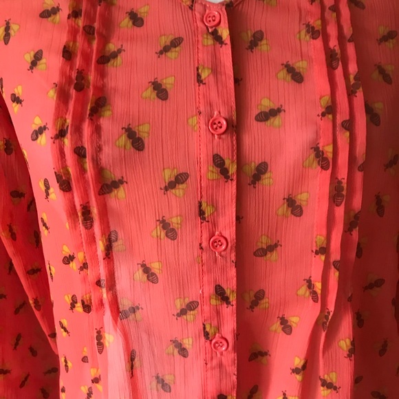 Mossimo Supply Co. | Tops | Bumble Bee Lightweight Button Blouse | Poshmark